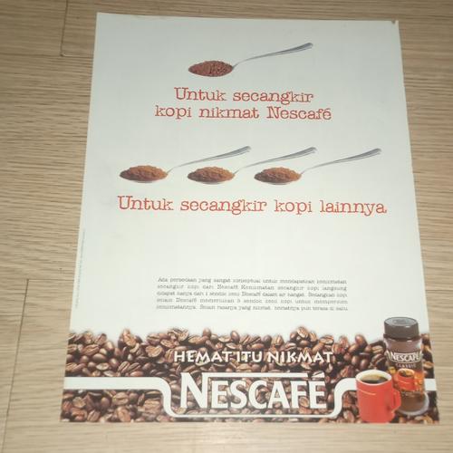 Jual Iklan cetak jadul Nescafe Hemat itu nikmat - Kota Bandung - Kawan ...