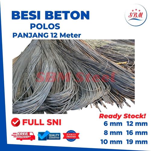 Jual BESI BETON POLOS 6 MM (5,8mm) SNI KHS PANJANG 12 M - Kota ...