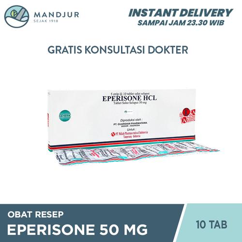 Jual Eperisone 50 Mg Strip 10 Tablet / Nyeri Otot / Kejang Otot ...
