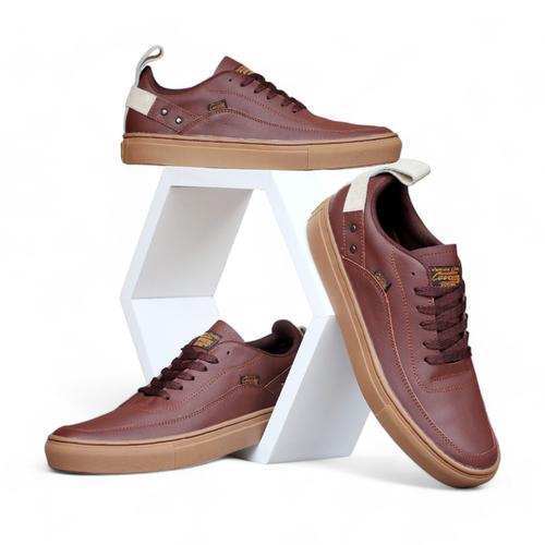 Promo Sepatu Sneakers Pria Kulit Asli Original CEVANY CYRE BROWN - Hitam, 43 - Kota Bandung ...