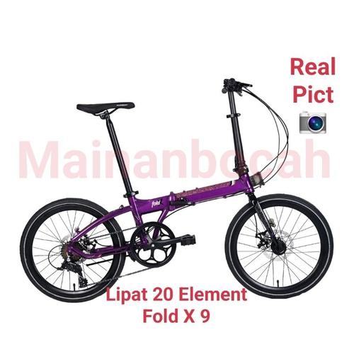 Jual TERMURAH Sepeda lipat 20 Element FOLDX X9 SEPEDA LIPAT ELEMENT ...