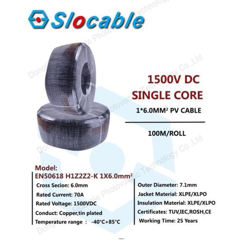 Jual Kabel Solar Panel Kabel Panel Surya 1x6mm Slocable PV CABLE PV 1F ...