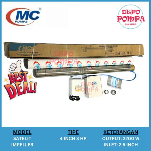 Jual Pompa Air Satelit NATIONAL MC 4 INCH 3 HP TANPA KABEL - PAKE ...