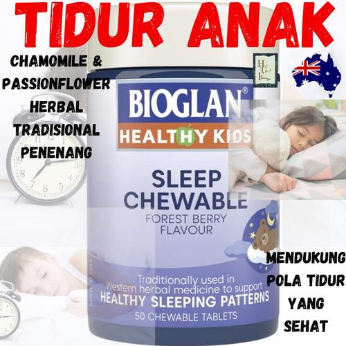 Jual Bioglan Kids Sleep Chewable 50 Tablets NEW FORMULA - Kota ...