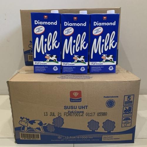 Jual Susu Diamond UHT Milk Full Cream 1karton isi 12pcs - Kota Depok ...