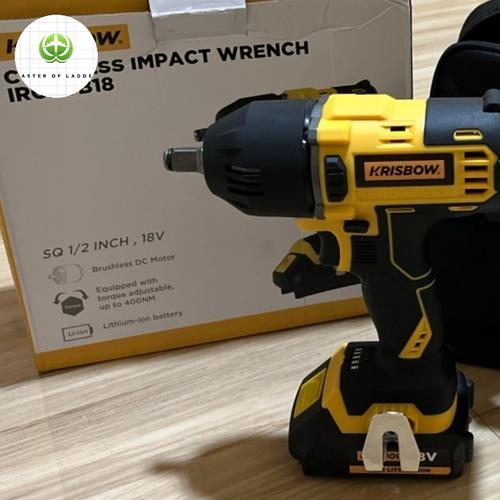Jual Krisbow Cordless Impact Wrench Brushless DC motor Krisbow 18V Li ...