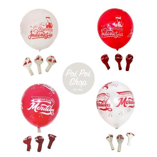 Jual Balon Latex Merah Putih 17 Agustus HUT RI Hiasan Kemerdekaan ...