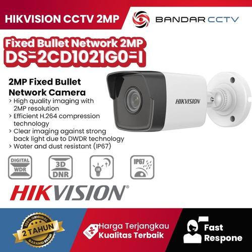 Promo Hikvision DS-2CD1021G0-I 2MP Fixed Bullet Network Camera - Kota Kediri - BANDARCCTV ...