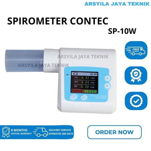 Jual contec SP10W bluetooth wireless Digital Hand-held Spirometer Lung ...