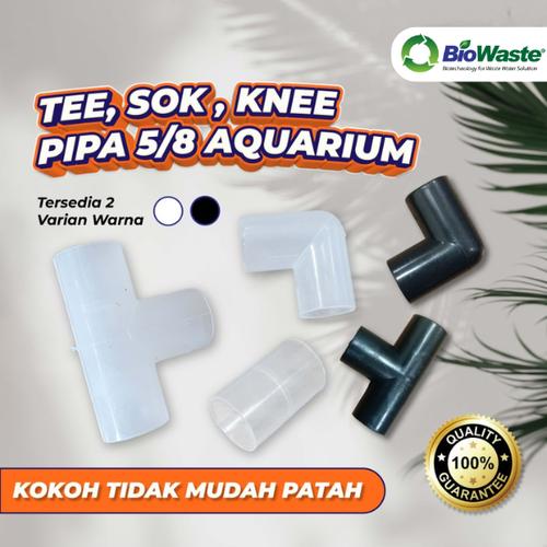 Jual Shock Sok Pipa Knee Keni Sambungan Pipa Aquarium T - L - I - Hitam ...