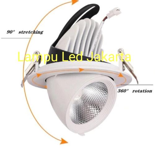 Jual lampu downlight keong LED 30watt 40watt. lampu keong spotlight inbow. lampu keong spotlight ...