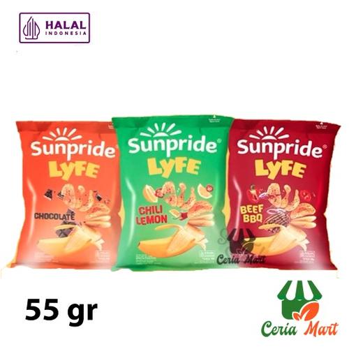 Promo Keripik Pisang Sunpride 55 gr Lyfe Coklat Chili Lemon Beef BBQ Banana Chips - Chocolate ...
