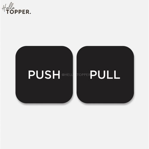 Jual Sign Push Pull Kotak Acrylic Door Sign Pintu Akrilik Signage ...