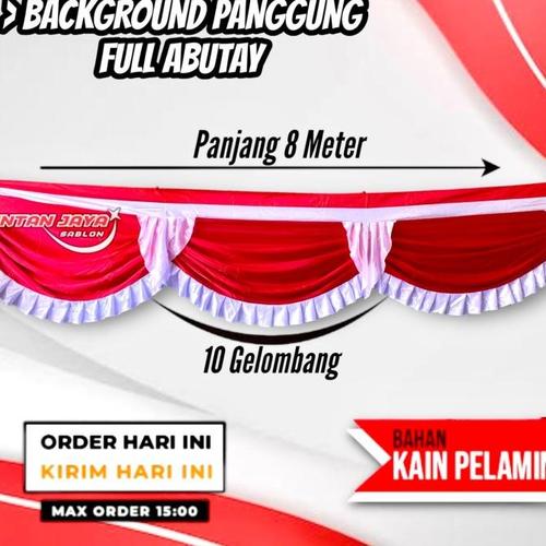 Jual BENDERA BACKGROUND MERAH PUTIH CANTIK/UMBUL UMBUL 10 GELOMBANG TERJAMIN - 5 Gelombang ...