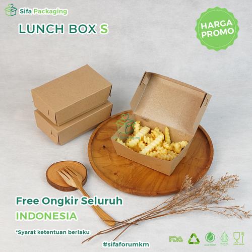 Jual Lunch Box Paper Kraft Coklat Laminasi Ukuran S Dus Nasi - Kab. Bandung - Sifa Packaging ...