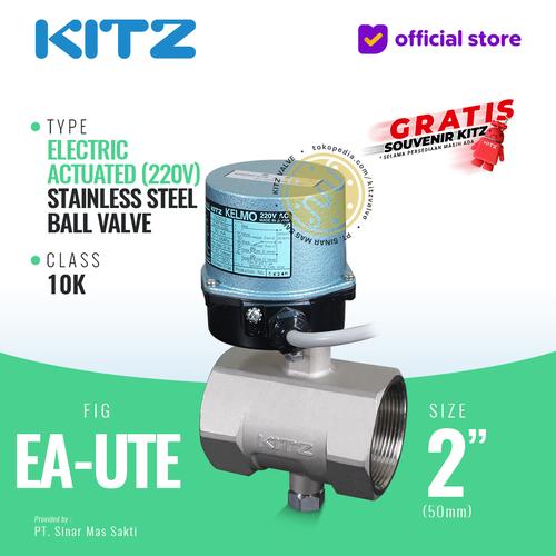Promo Electric / Motorized Ball Valve Stainless SUS316 KITZ Fig. EA-UTE , 2" - 50A - 50mm , Drat ...