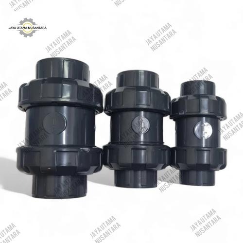 Jual DOUBLE UNION BALL CHECK VALVE PVC JIS 10K SOCKET 2" INCH DN50 ...