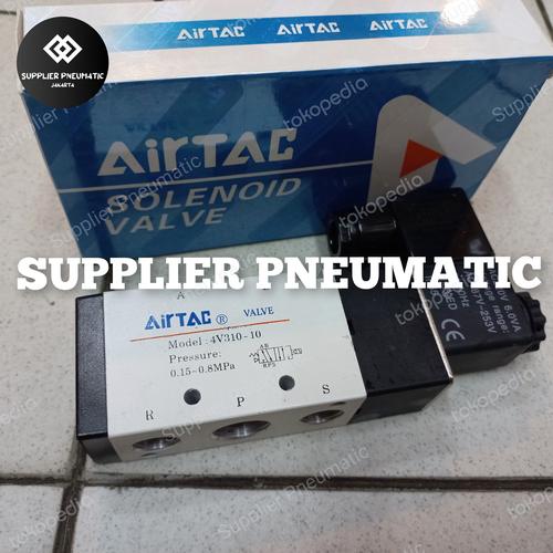 Jual 5/2Way Solenoid Valve Merk AIRTAC Type 4V310-10 DC24V Drat 3/8" - DC24V - Jakarta Barat ...