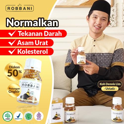 Jual ROBBANI HERBAL 4 IN 1 - Obat Asam Urat Kolestrol Darah Tinggi - 1 Botol Robbani - Kab ...