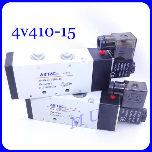 Jual Solenoid Valve Airtac 4V410-15, 220VAC / 24VDC - AC 220V - Jakarta ...