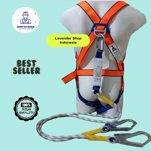 Jual Safety Full Body Harness Double Hook Single Hook Absorber - Single ...