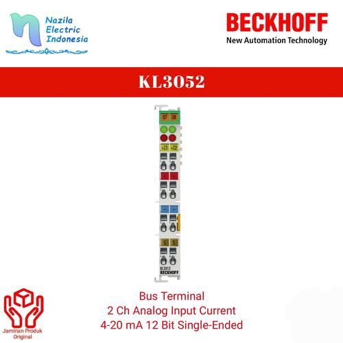 Jual Beckhoff KL 3052 / KL3052 Bus Terminal 2-Channel Analog Input Current 4-20 mA 12 Bit Single ...