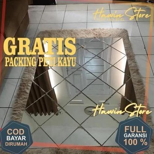 Jual Kaca Cermin Minimalis Ukuran 140CM X 105CM / Dekorasi Dinding ...