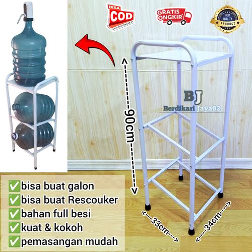 Promo Rak Galon / Tempat Air Galon/ Rak Dispenser Serbaguna Kuat Kokoh ...