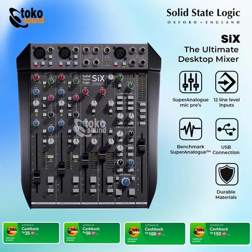 Jual Solid State Logic SSL SiX - 6 Channel Desktop Analog Mixer - Jakarta Barat - Tokosound ...