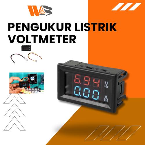 Jual Alat Pengukur Listrik Voltmeter Ammeter Electric DIY LED Display ...