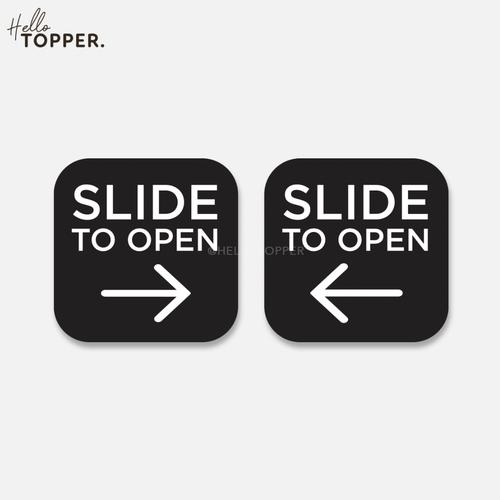 Promo Sign Slide To Open Kotak Acrylic Door Sign Pintu Akrilik Signage ...