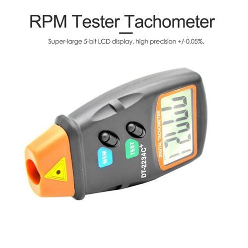 Jual Digital Tachometer LCD Laser Photo RPM Meter Alat Pengukur ...