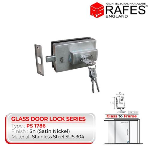 Jual GLASS DOOR LOCK / KUNCI KACA STAINLESS STEEL 304 RAFES - UNTUK ...