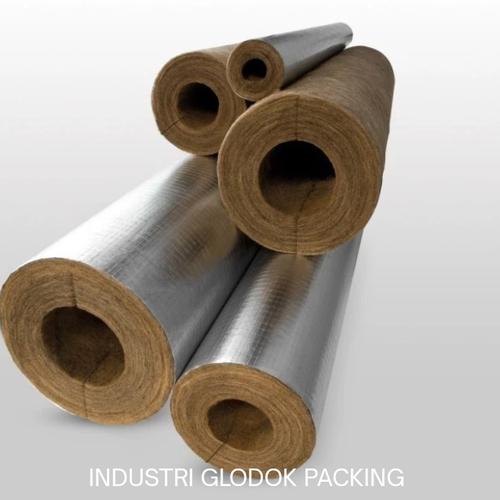 Jual Pipa isolasi /pipa Rockwool aluminium foil 8" x 50mm x 1m ...