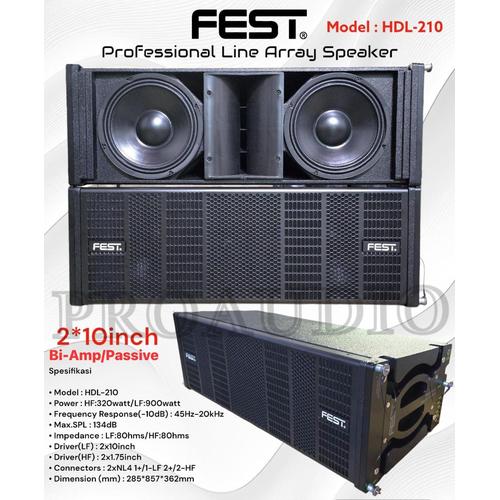 Jual Speaker Line Array Pasif FEST HDL210 / HDL-210 / HDL210 Original ...