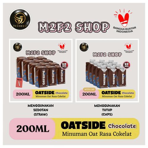 Jual OATSIDE Mini Chocolate Oat Milk Susu Gandum Kotak UHT 200 ml (12 ...