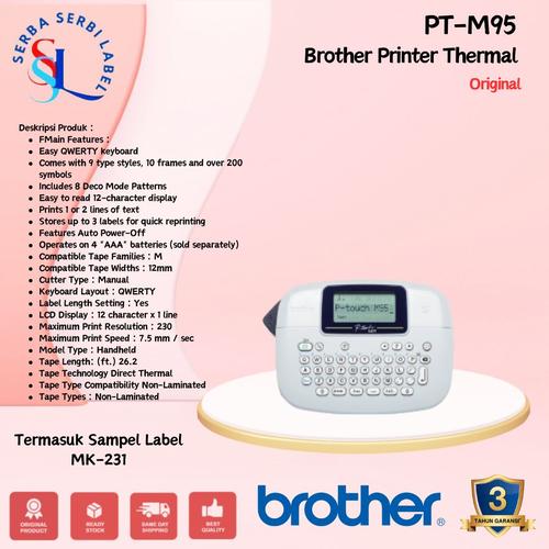 Jual BROTHER Label Printer PTouch PT-M95 Portable Handy Label Maker ...