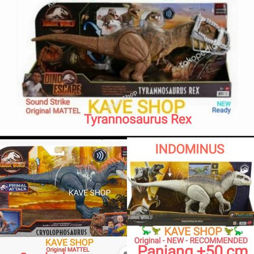 Jual Jurassic World Tyrannosaurus Rex - Sound Strike - NEW - MATTEL ...