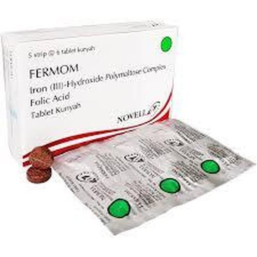 Jual Fermom Tablet Kunyah - Obat Penambah Zat Besi - 1 box 30 tablet ...