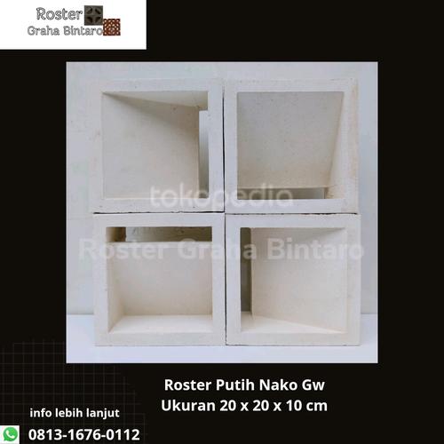 Jual Roster Putih Geko/Nako GW/ 20x20 cm/ lubang angin /minimalis ...