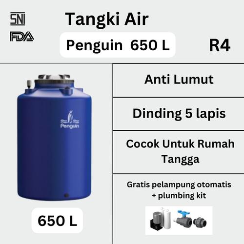 Jual Tandon Tangki Toren Air Plastik Penguin 650 liter General Tank ...