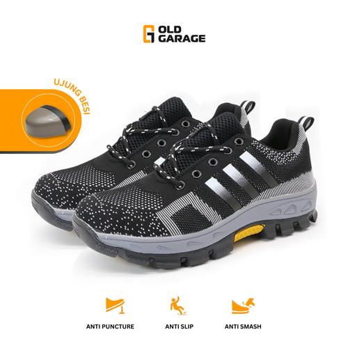 Jual Sepatu Safety Shoes Sneakers Sport Ujung Besi Anti Slip - 42 ...