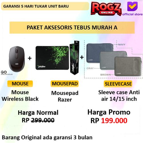 Jual Paket aksesoris laptop & komputer mouse wireless mousepad backpack ...
