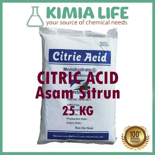 Jual Citric Acid / Asam Sitrat / Asam Sitrun Food Grade 25 KG - Jakarta ...