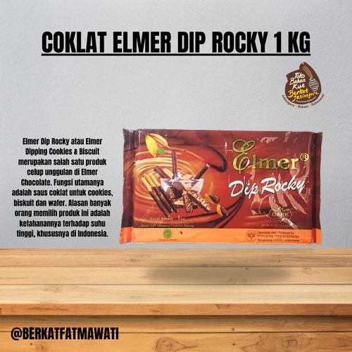 Jual ELMER DIP ROCKY / ELMER CHOCOLATE COMPOUND / COKLAT DARK COMPOUND ...