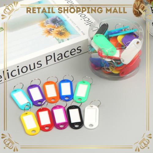 Jual RSM Tag Gantungan Kunci Label Nama Keychain Ring Name Tag Plastik ...