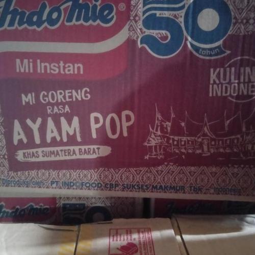 Jual Indomie Rasa Ayam Goreng Pop Per Dus Isi 40 Pcs - goreng rendang ...