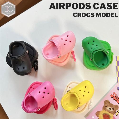 Jual Case Airpods 1 2 3 Pro Model Sepatu Crocs Lucu - Black, Gen 1 & 2 ...