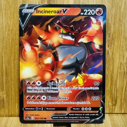 Jual Incineroar V sc3a Kartu pokemon indonesia tcg card - Kota ...