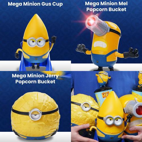 Jual Mega Minions Mel Jerry Gus popcirn bucket dan cup original xxi ...